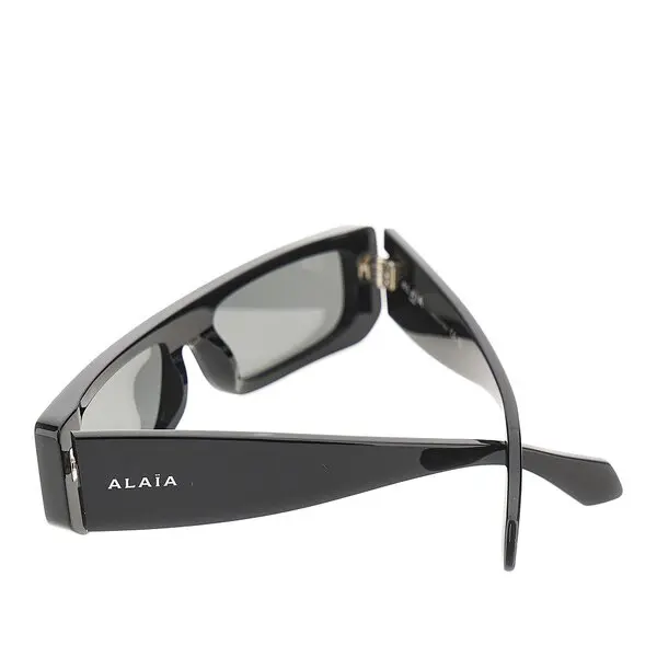 Alaïa Rectangular Shield Sunglasses - Black