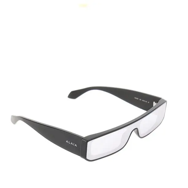 Alaïa Rectangular Shield Sunglasses - Black