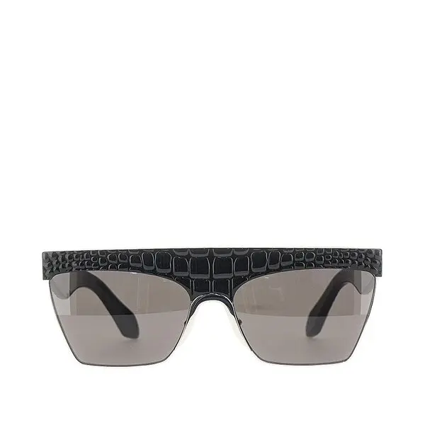 Alaïa Croco-effect Sunglasses - Black