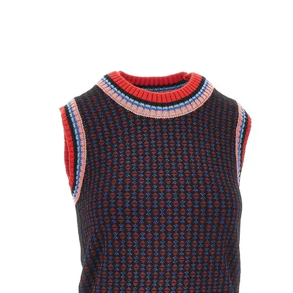 Dries Van Noten Jacquard Wool-blend Vet - Multicolor