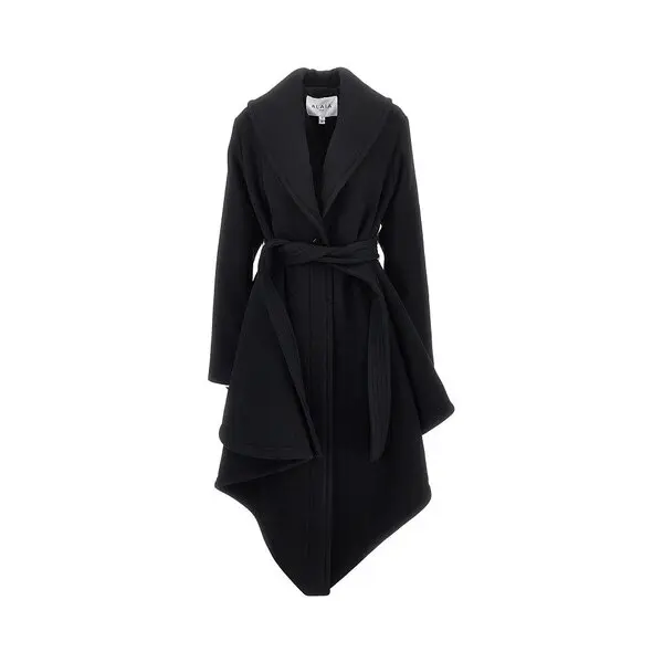 Alaïa Wool Robe Coat With Belt