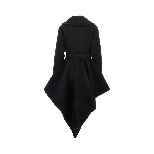 Alaïa Wool Robe Coat With Belt