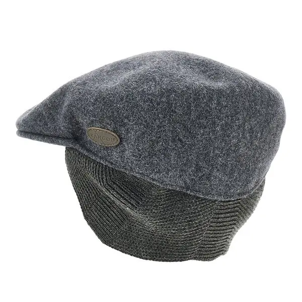 KANGOL Wool 504 Earflap Hat An - Grey