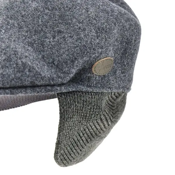 KANGOL Wool 504 Earflap Hat An - Grey