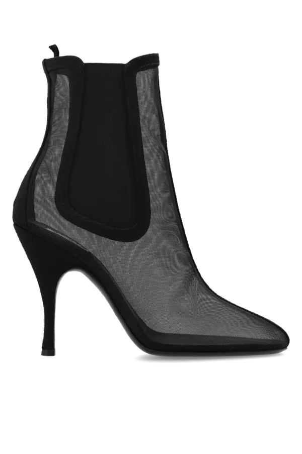 Alaïa Heeled Ankle Boots - Black