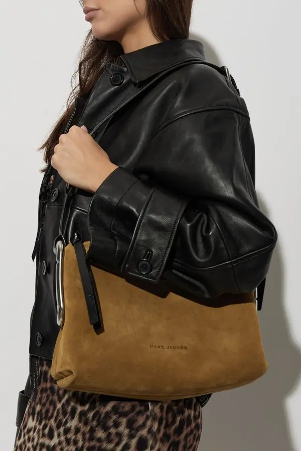 Marc Jacobs Suede Logo Bag