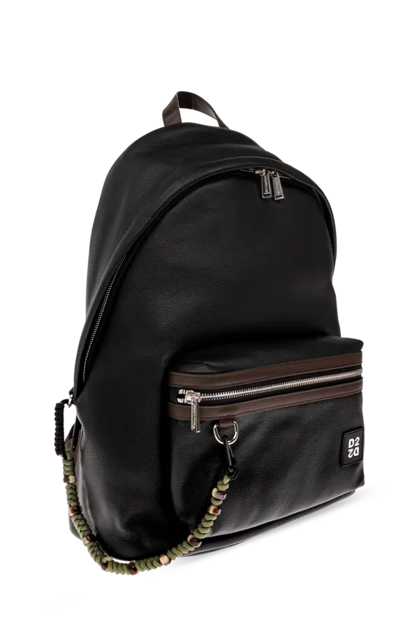 Dsquared2 Leather Backpack With Logo