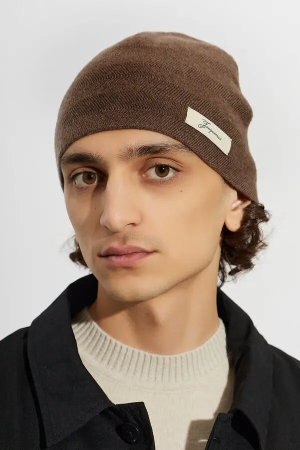 Jacquemus Wool Turtleneck Hat 'chevron