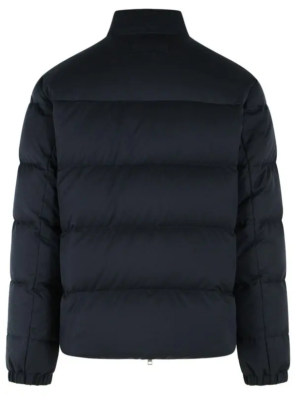 Zegna Navy Polyester Jacket - Blue