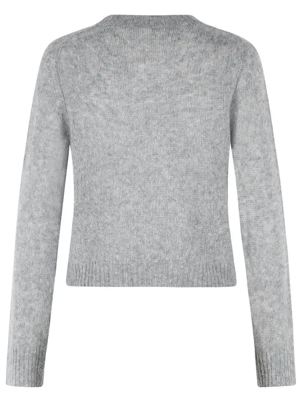 LISA YANG Solene' Grey Cotton And Cashmere Sweater - Gray