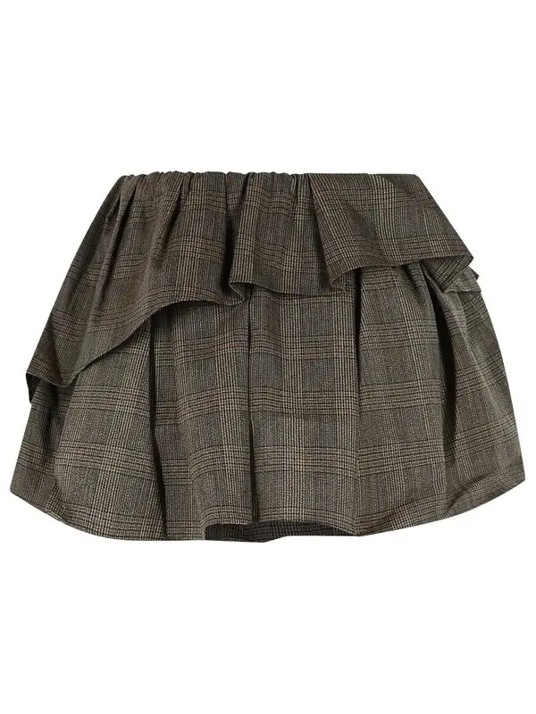 Acne Studios Wool Blend Skirt - Brown