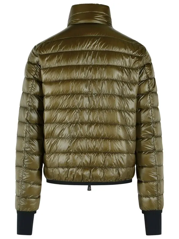 Moncler Hers' Foldable Insulating Ski Jacket In Olive Polyamide - Green