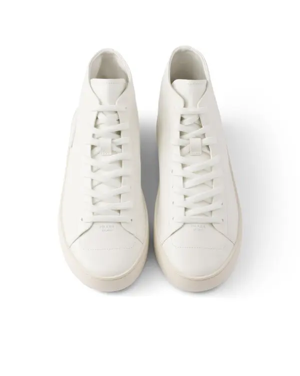 Prada High-top Leather Sneakers