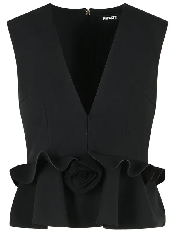 ROTATE BY BIRGER CHRISTENSEN Polyester Top - Black