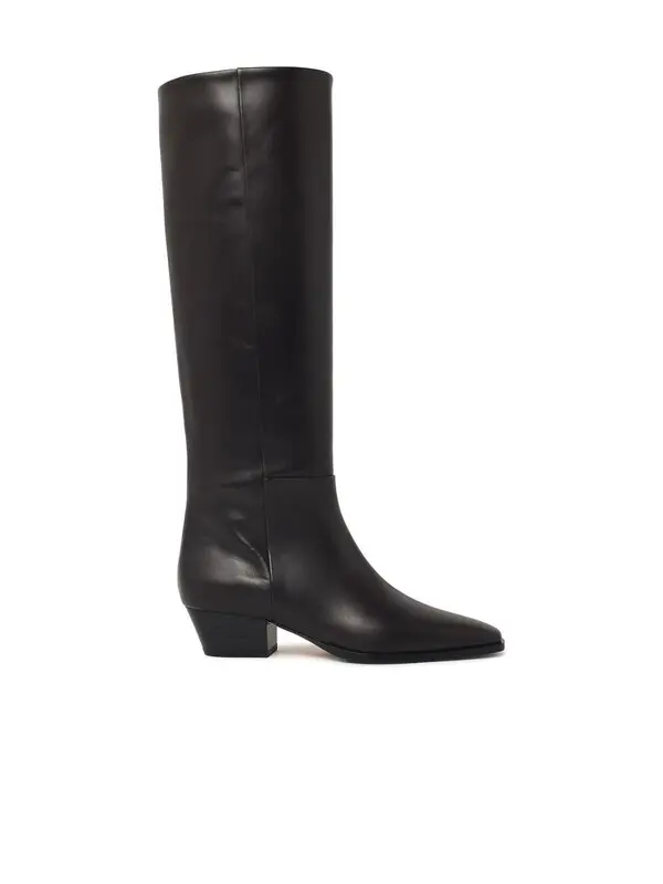 AeydĒ Medea' Mocha Leather Boots - Brown