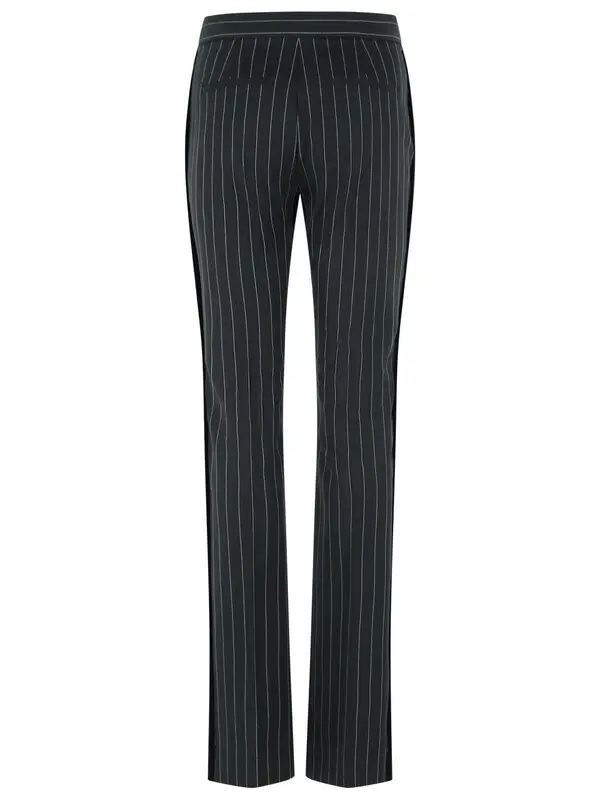 Sportmax Ricordo' Slim Flare Pants In Stretch Wool