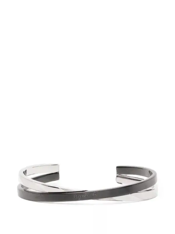 AGNES B. Couple Bangle Logo Bracelet