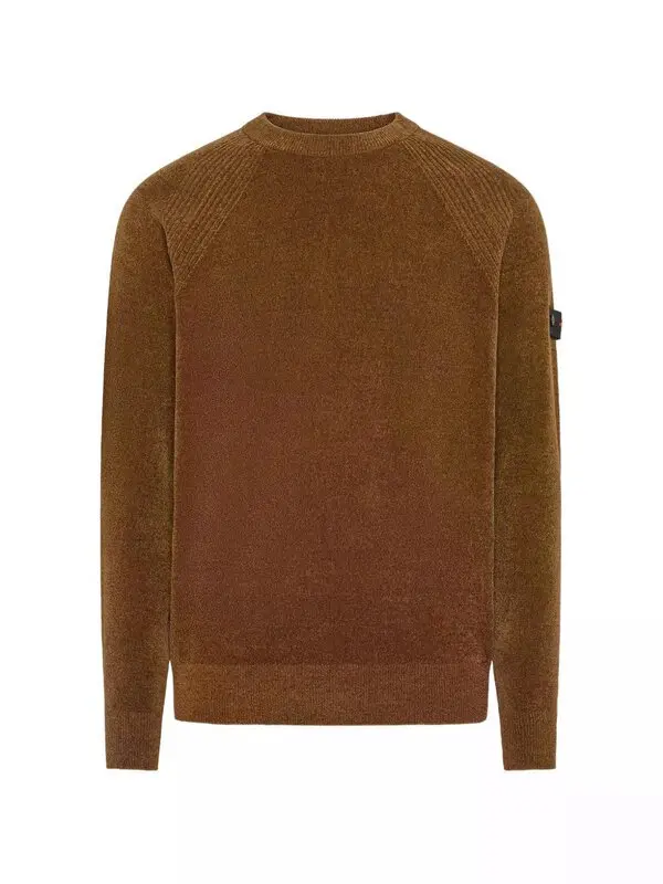 Peuterey Raglan-sleeve Logo-patch Sweater