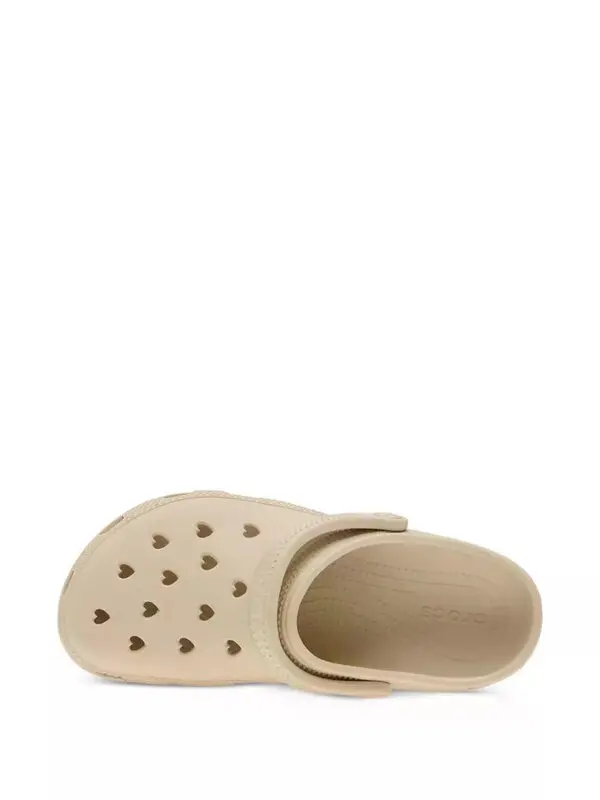 CROCS Heart-perforated Mules