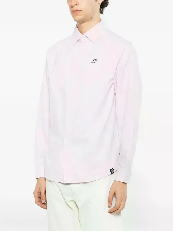 AGNES B. Dino Embroidered Oxford Shirt