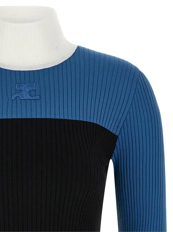 COURREGES Tricolor Jersey - Multicolor