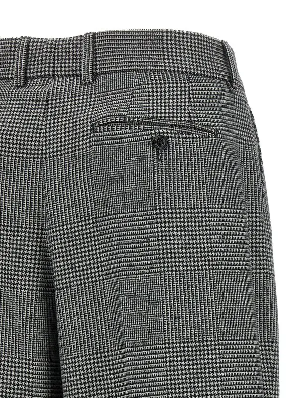 Dolce & Gabbana Prince Of Wales Trousers - Gray