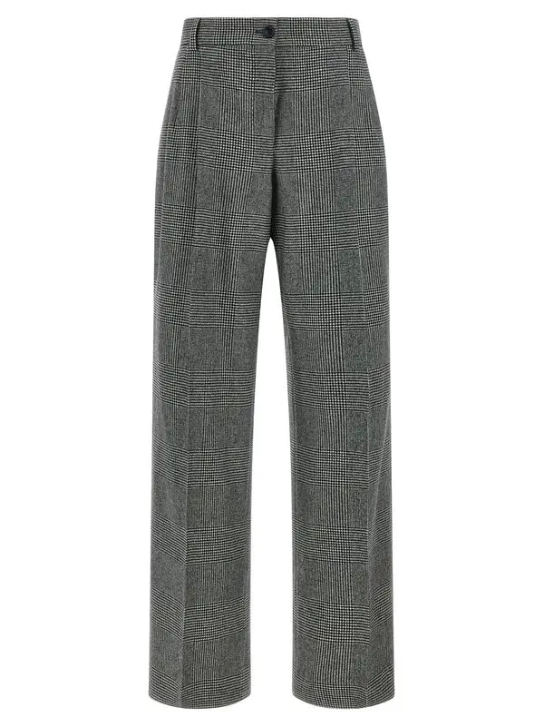 Dolce & Gabbana Prince Of Wales Trousers - Gray