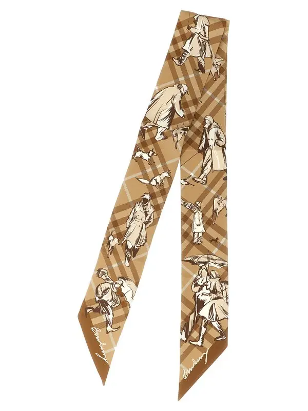 Burberry Check Mates' Thin Scarf