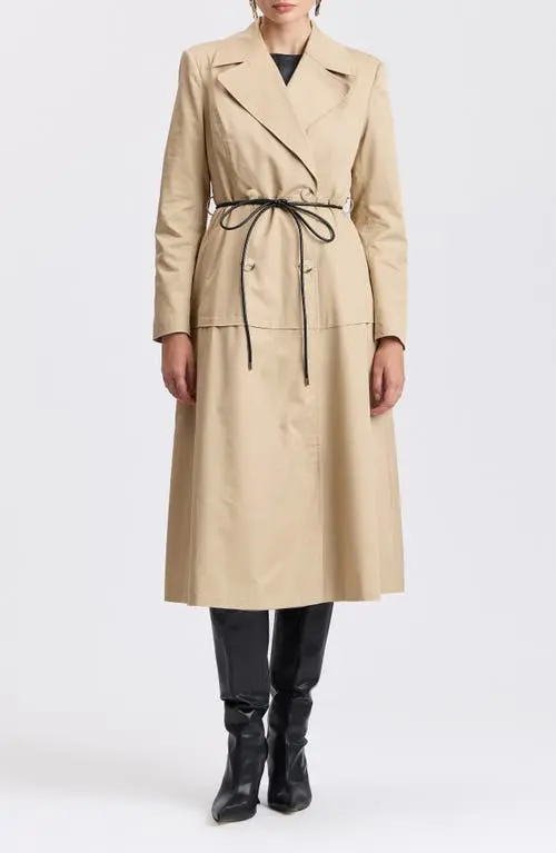 Avec Les Filles Hourglass Maxi Trench Coat
