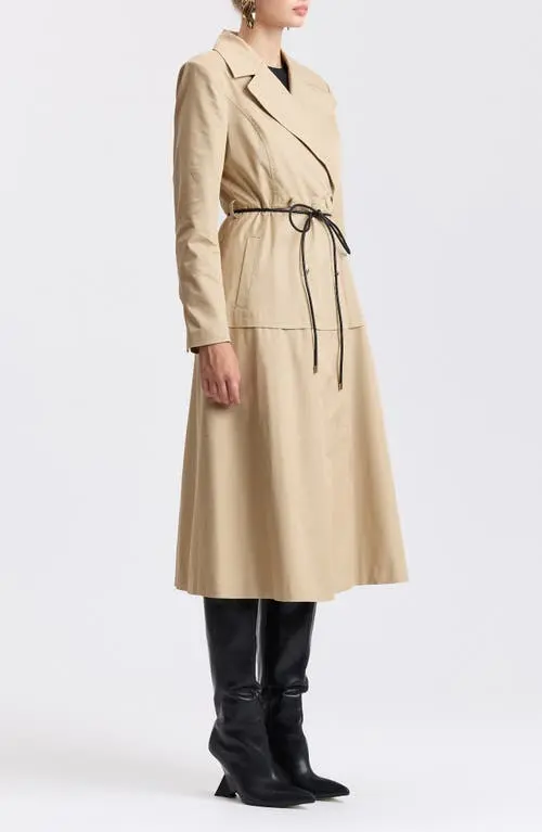 Avec Les Filles Hourglass Maxi Trench Coat