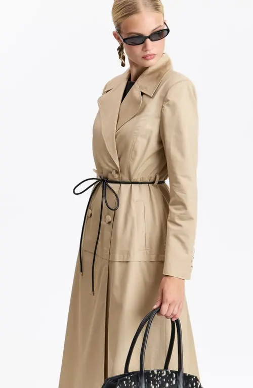 Avec Les Filles Hourglass Maxi Trench Coat