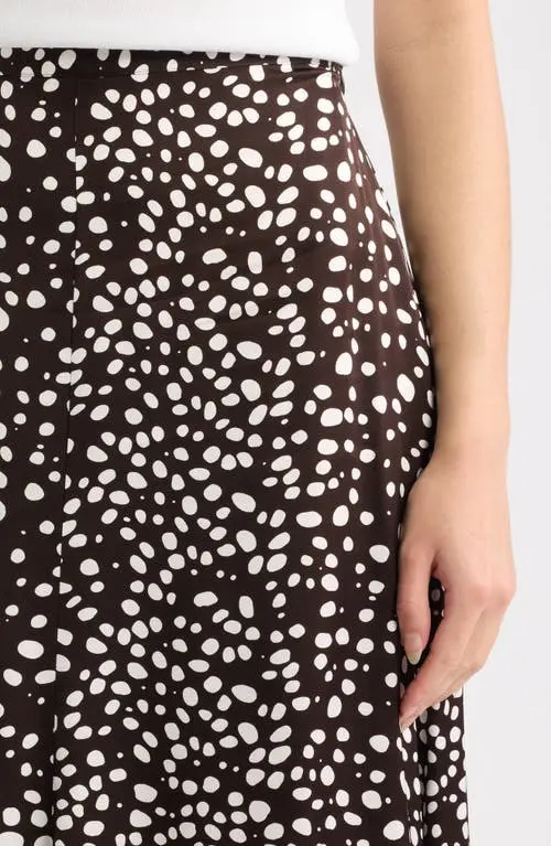 BOSS Dot Print A-line Skirt