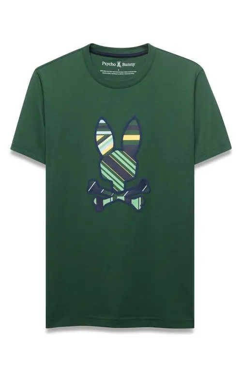 Psycho Bunny Drew Pima Cotton Graphic T-shirt - Pine Needle
