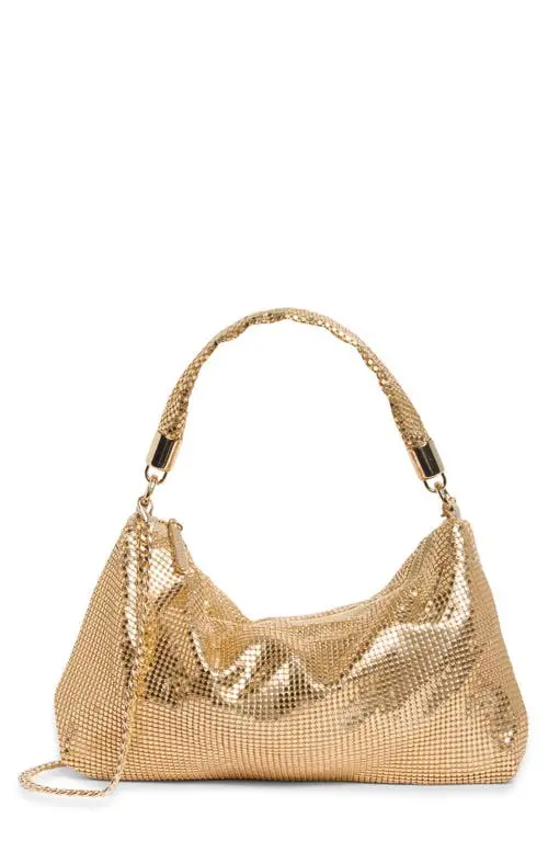 OLGA BERG Marilla Mesh Shoulder Bag - Gold