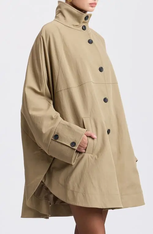 Avec Les Filles Batwing Sleeve Trench Coat
