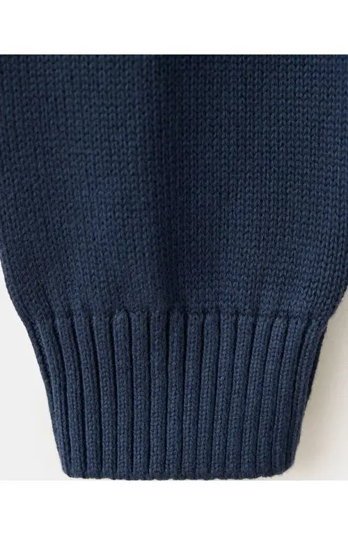 Mango Asymmetrical Off The Shoulder Cotton Sweater