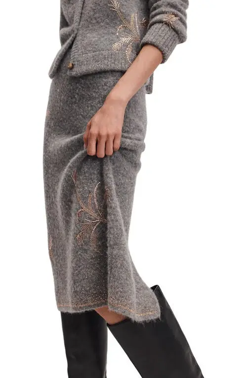 Rag & Bone Iris Beaded Midi Skirt