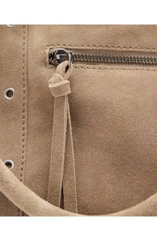 Mango City Leather Shoulder Bag