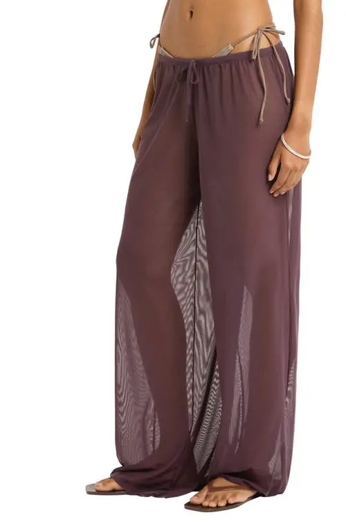 Bond Eye Riley Wide Leg Mesh Cover-up Pants
