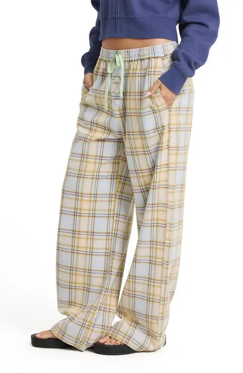 BILLABONG Coastal Breeze Flannel Wide Leg Pants