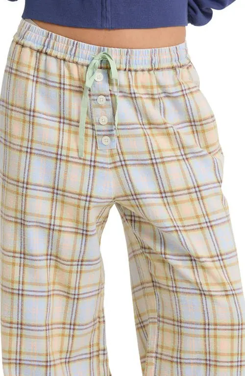 BILLABONG Coastal Breeze Flannel Wide Leg Pants