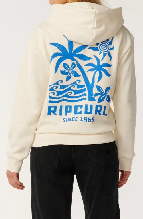 Rip Curl Paraiso Graphic Full Zip Hoodie - Bone
