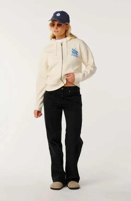 Rip Curl Paraiso Graphic Full Zip Hoodie - Bone