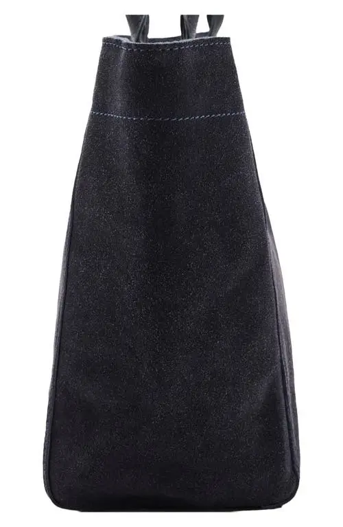 Mango Suede Leather Tote