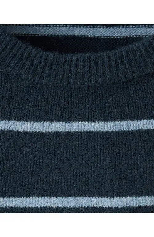 Mango Striped Crewneck Sweater