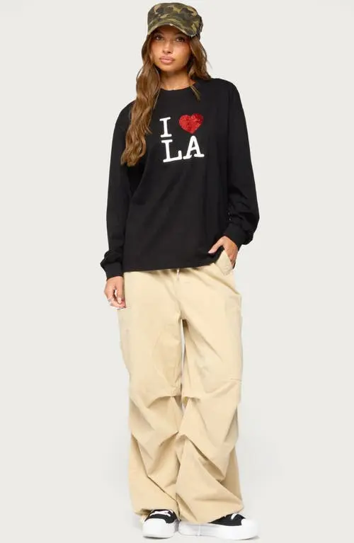 EDIKTED Loving La Graphic T-shirt