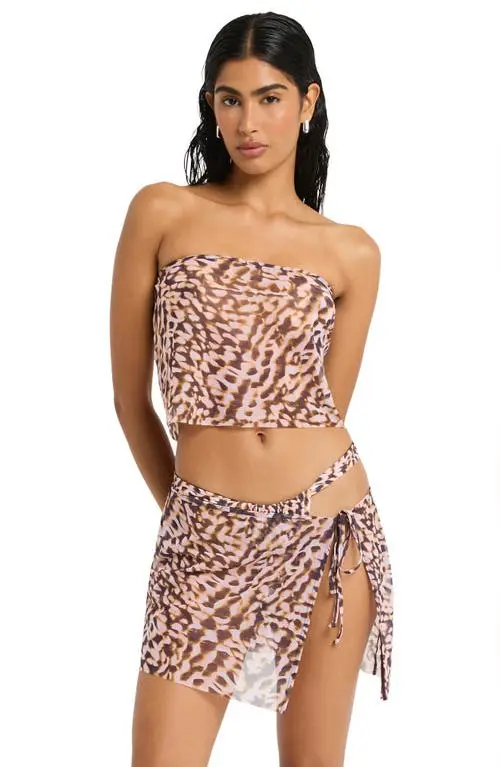 Bond Eye Maeve Mesh Cover-up Miniskirt - Papillon
