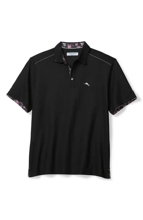 Tommy Bahama Mai Tai Dye 5 O'clock Polo - Black