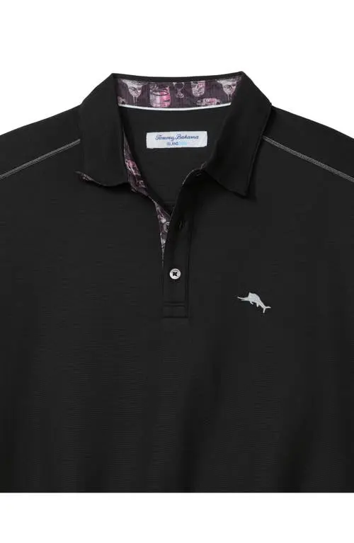 Tommy Bahama Mai Tai Dye 5 O'clock Polo - Black