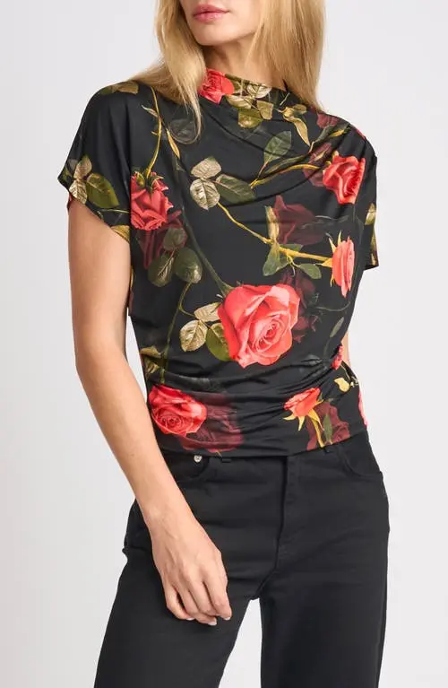 Ted Baker London Valentina Rose Draped Neck Top